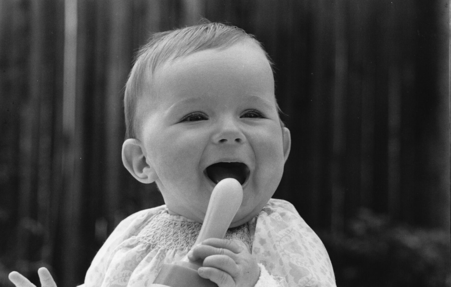 Baby Hysterically Laughing at Mom's Fake Sneeze