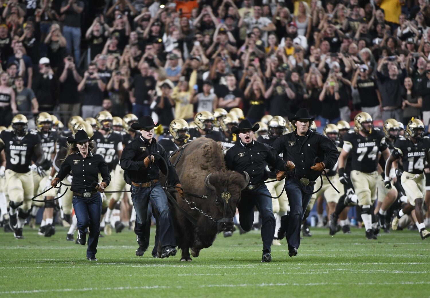 Coach Prime Meets CU's 'Ralphie' - WATCH! - KOSI 101.1