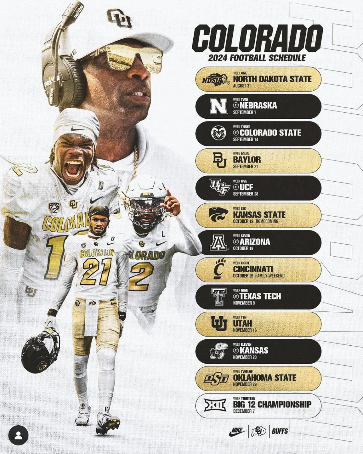 CU Boulder 2024 football schedule has been released - KOSI 101.1