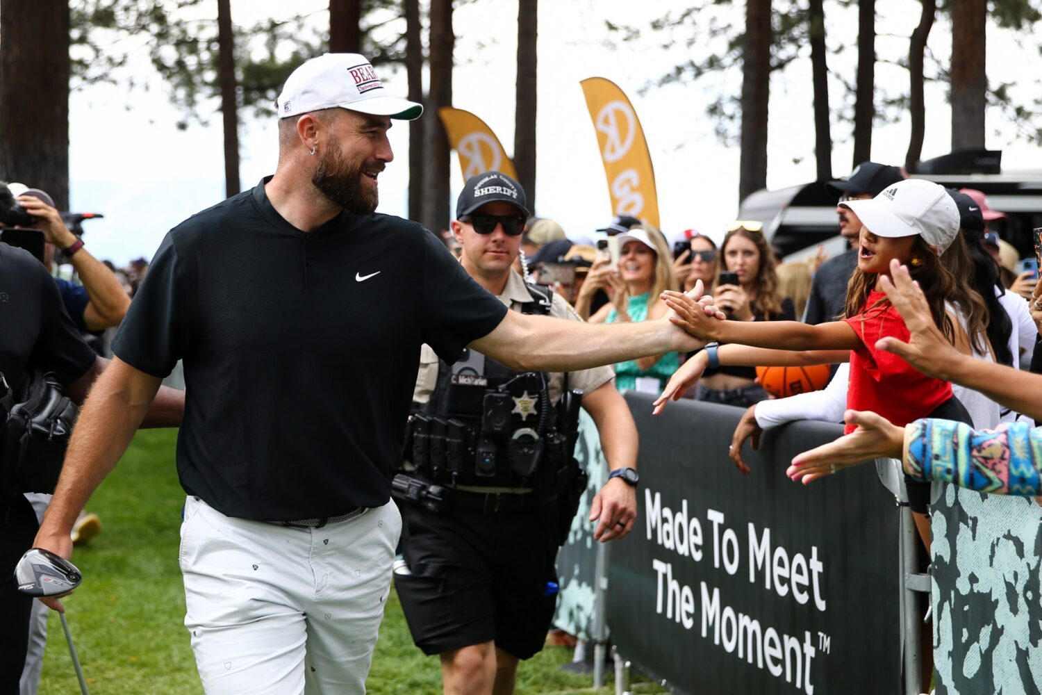 Travis Kelce hits two fans with golf balls - KOSI 101.1